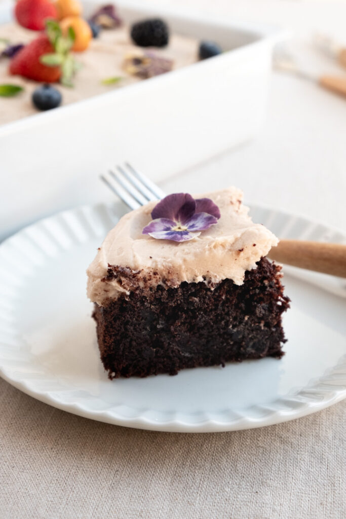 Chocolate Mocha Sheet Cake (Vegan, Gluten Free)